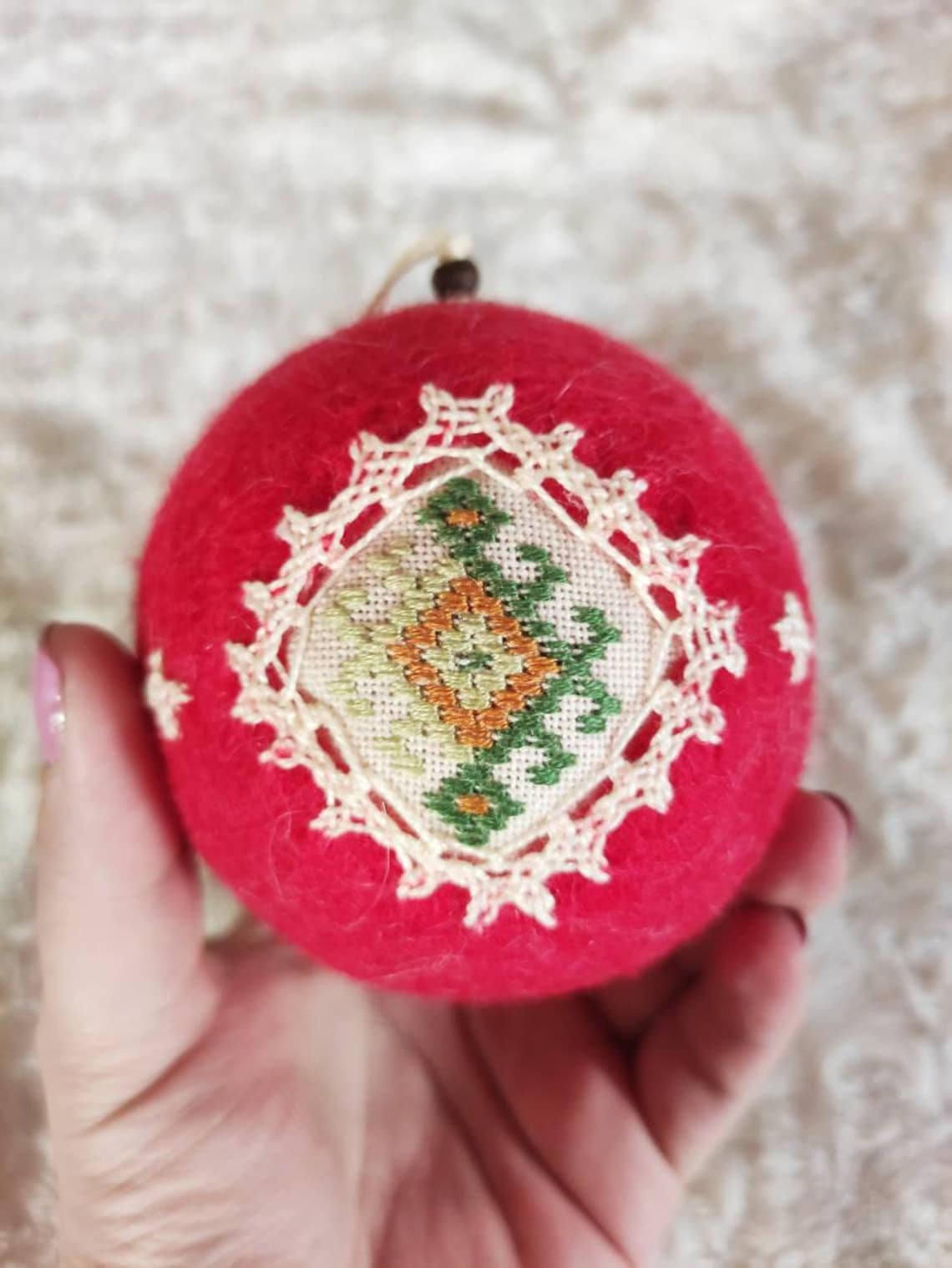 Traditional Armenian Embroidery on Needle Felted Wool | Etsy
