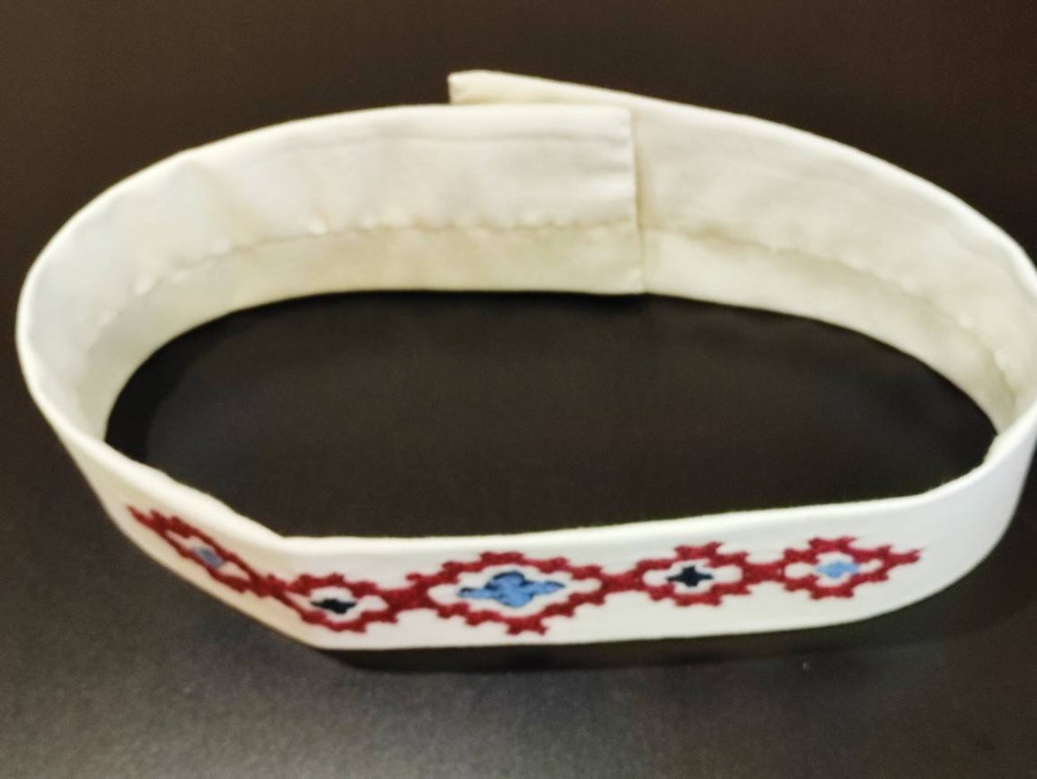 Armenian Traditional Taraz Headband in Marash Embroidery - Etsy