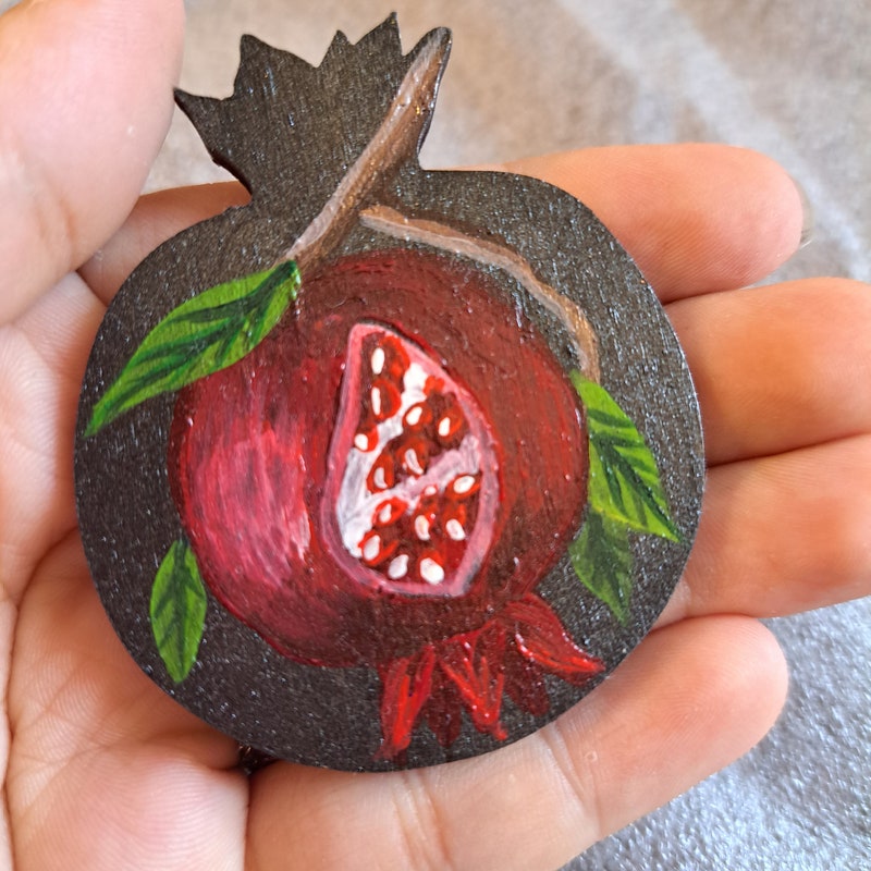 Pomegranate Pin - Etsy