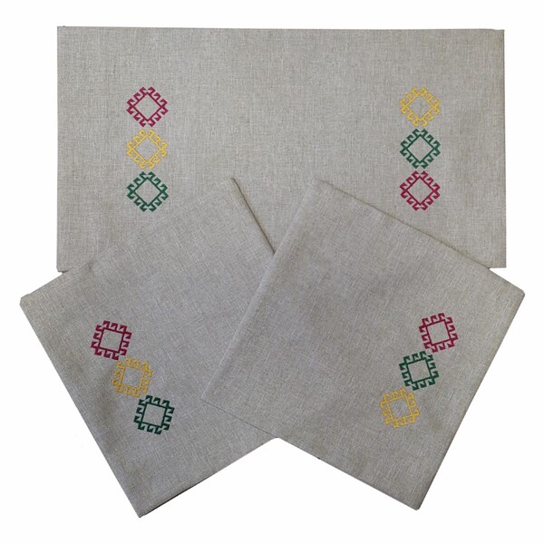 Table Runner & Matching Placemats Traditional - Etsy