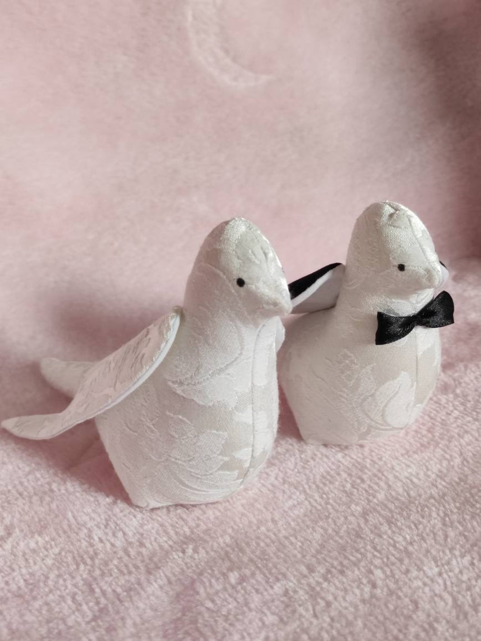 Bride and Groom Adorable Dove Couple Wedding Decoration - Etsy