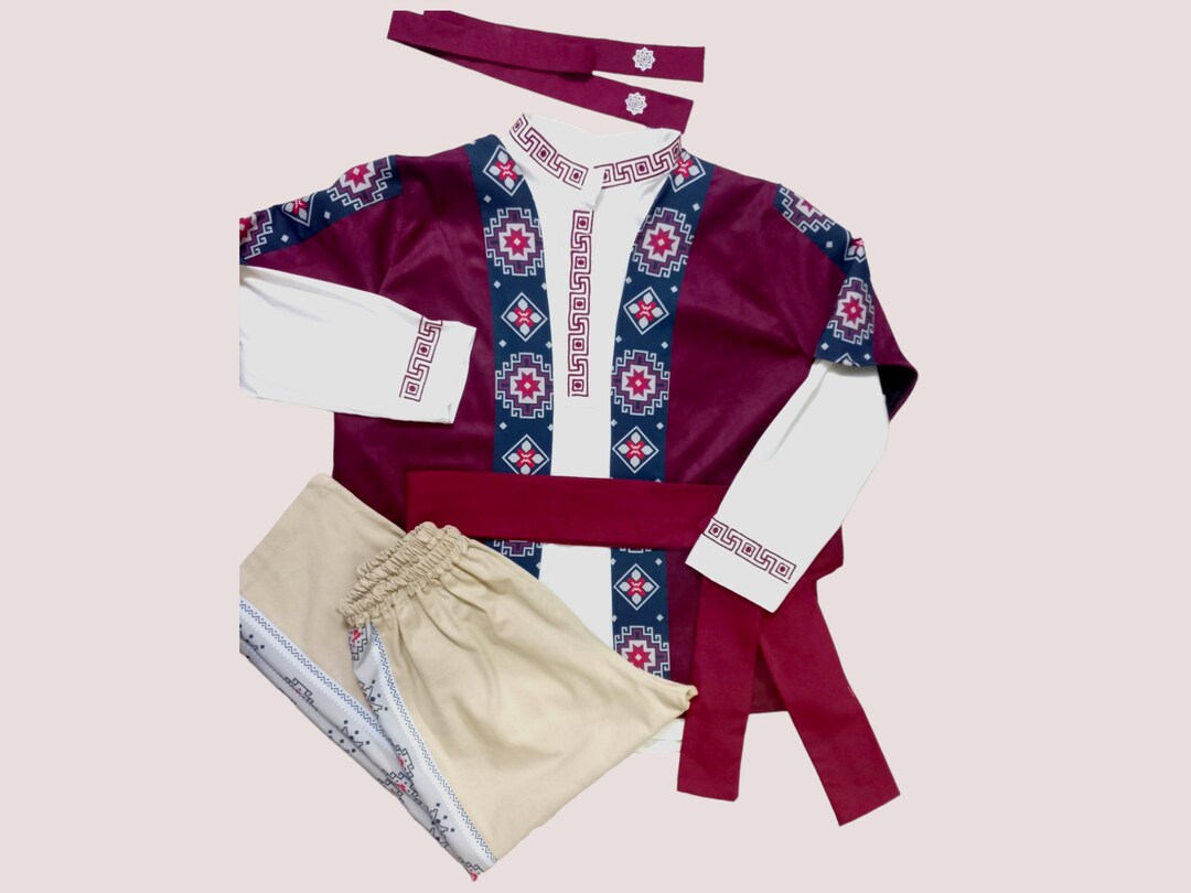 5-piece Men's Armenian Traditional Taraz Style Groom Wedding or Ethnic ...