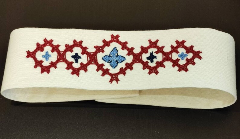 Armenian Traditional Taraz Headband in Marash Embroidery - Etsy