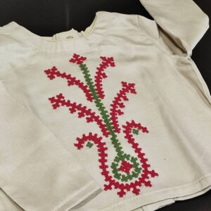 Boys' and Men's Cotton Hand Embroidered Shirt in Armenian Marash Stitch ...