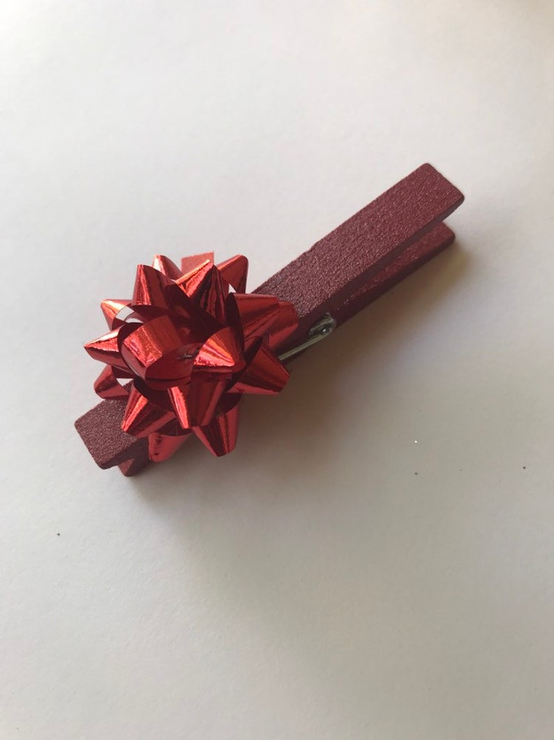 Ribbon Clothespin Christmas Ornament - Etsy