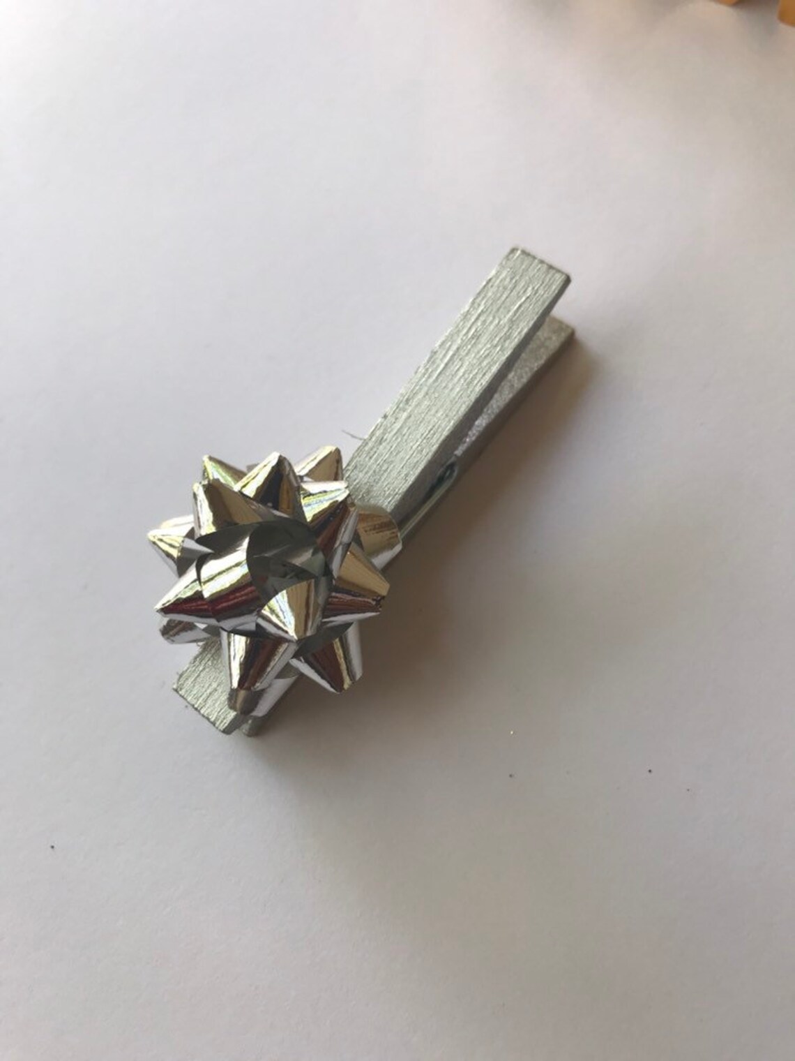 Ribbon Clothespin Christmas Ornament - Etsy