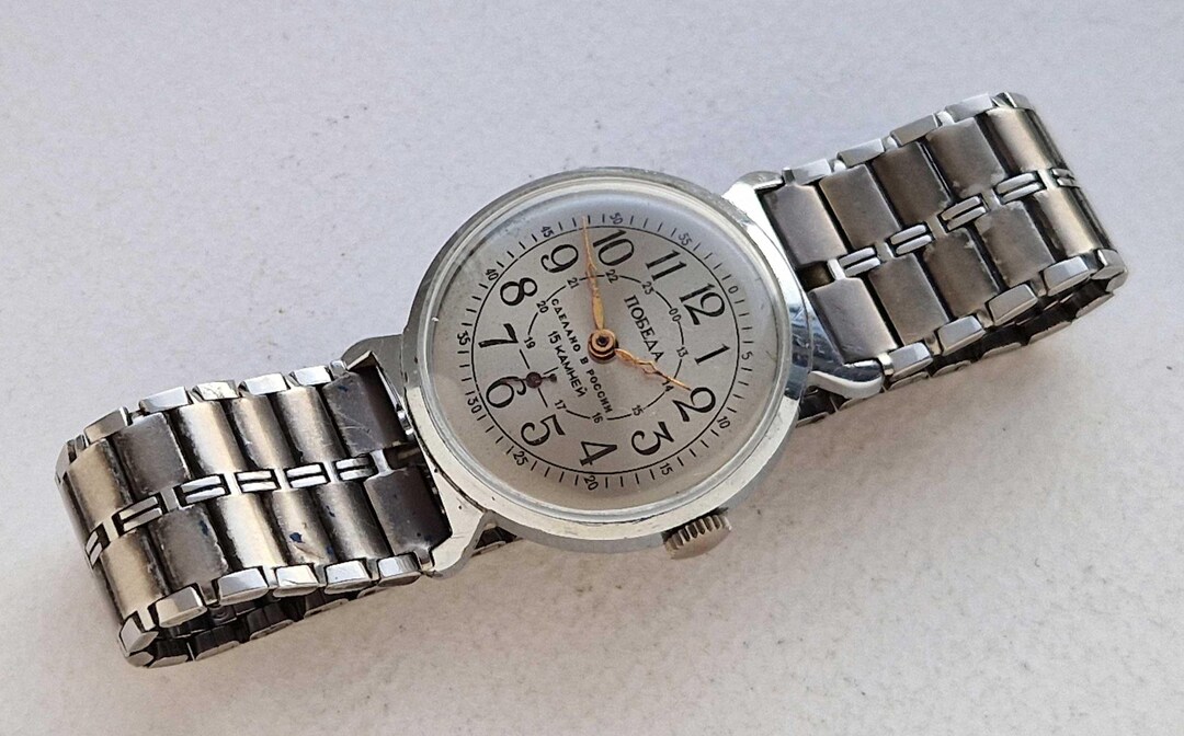 Vintage Soviet Russian Mechanical Watch POBEDA Zim. USSR. Working - Etsy