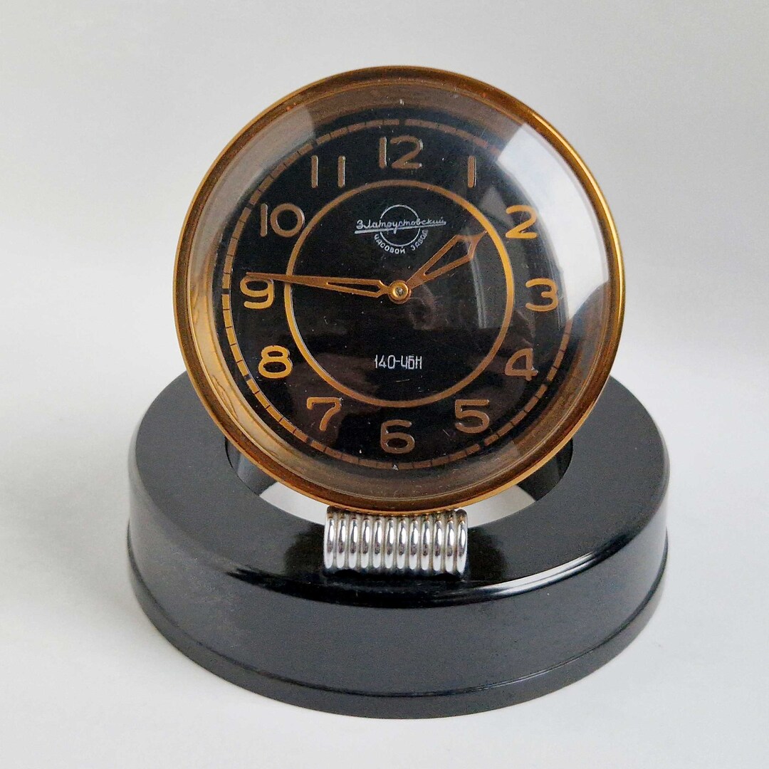 Vintage Soviet Mechanical Table Clock. Zlatoust Watch Factory Agat ...