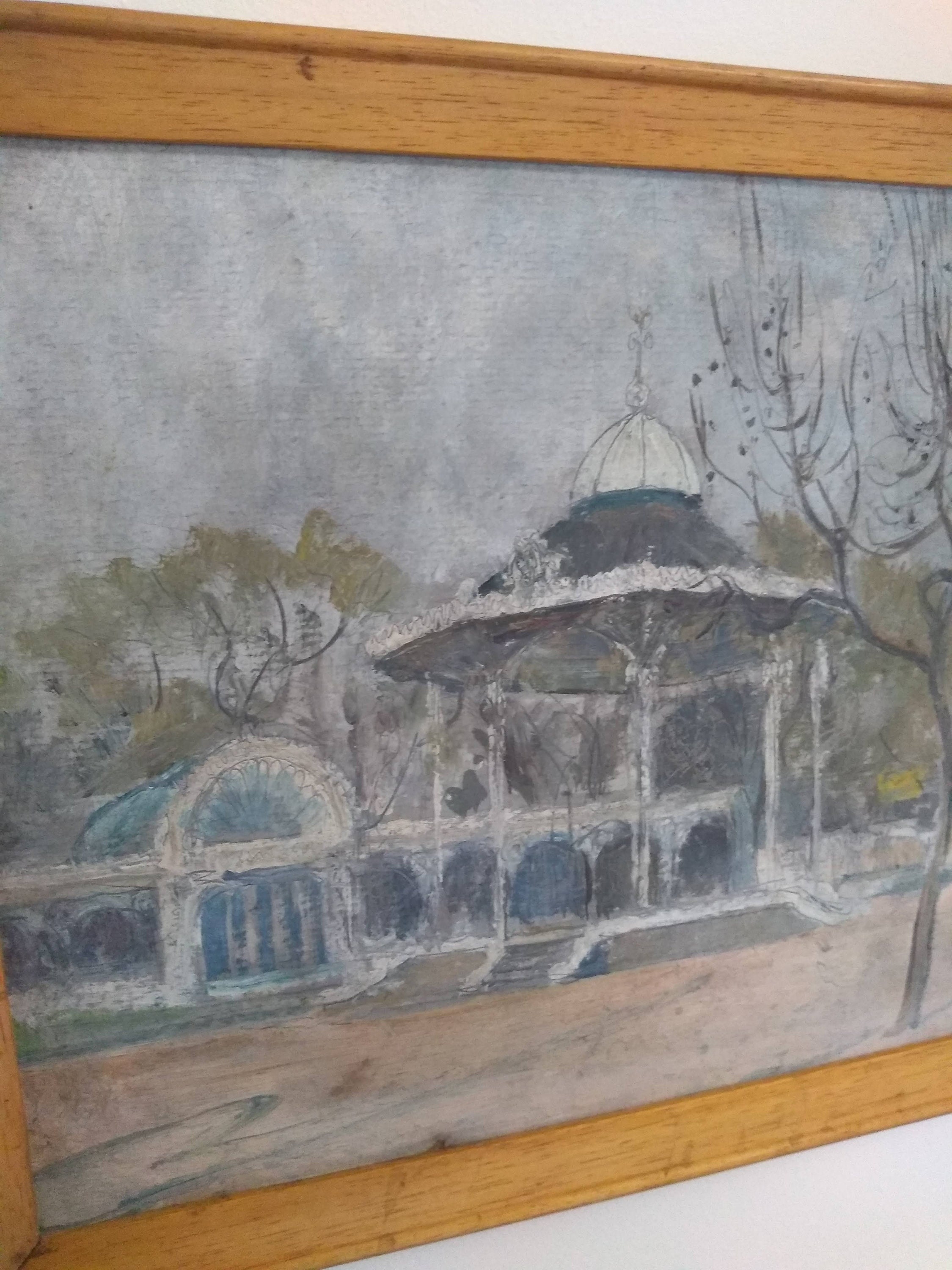 Vintage Hal Woolf 1902-1962 Painting of Bandstand and - Etsy UK