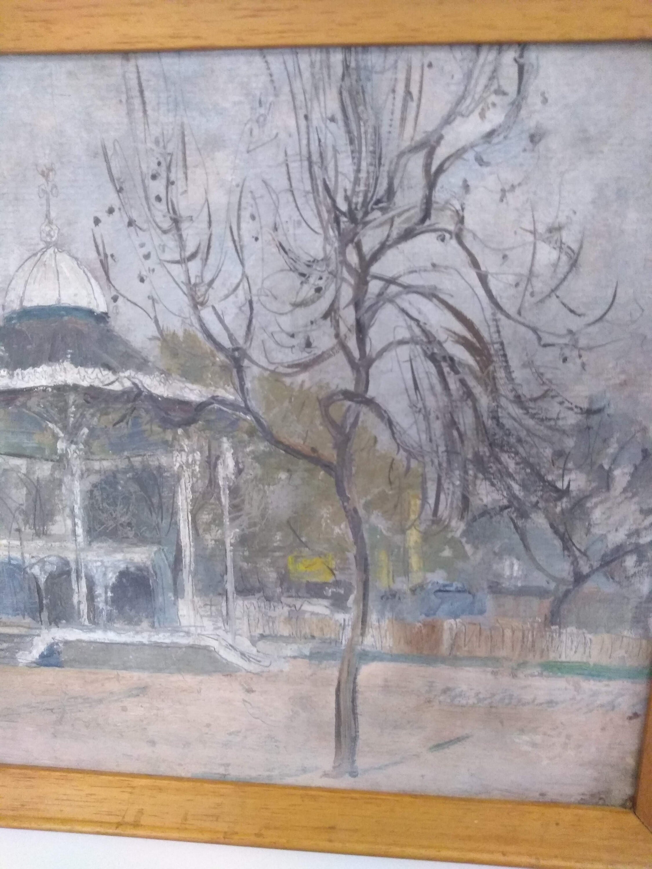 Vintage Hal Woolf 1902-1962 Painting of Bandstand and - Etsy UK