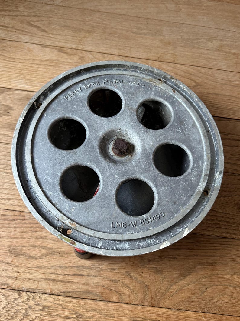 Perry Bar Metal Co Fire Alarm Bell Hand Cranked Vintage Industrial ...