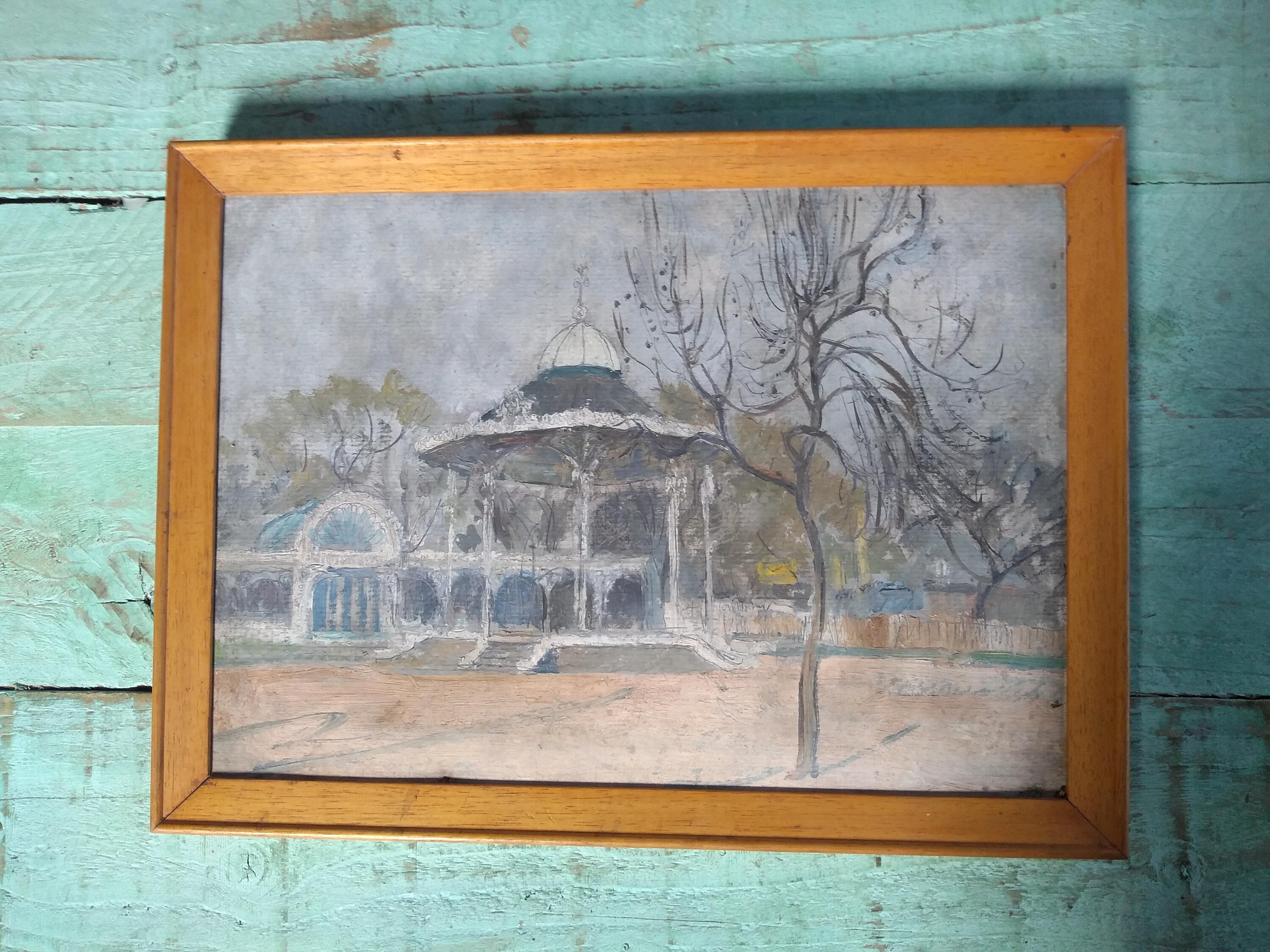 Vintage Hal Woolf 1902-1962 Painting of Bandstand and - Etsy UK