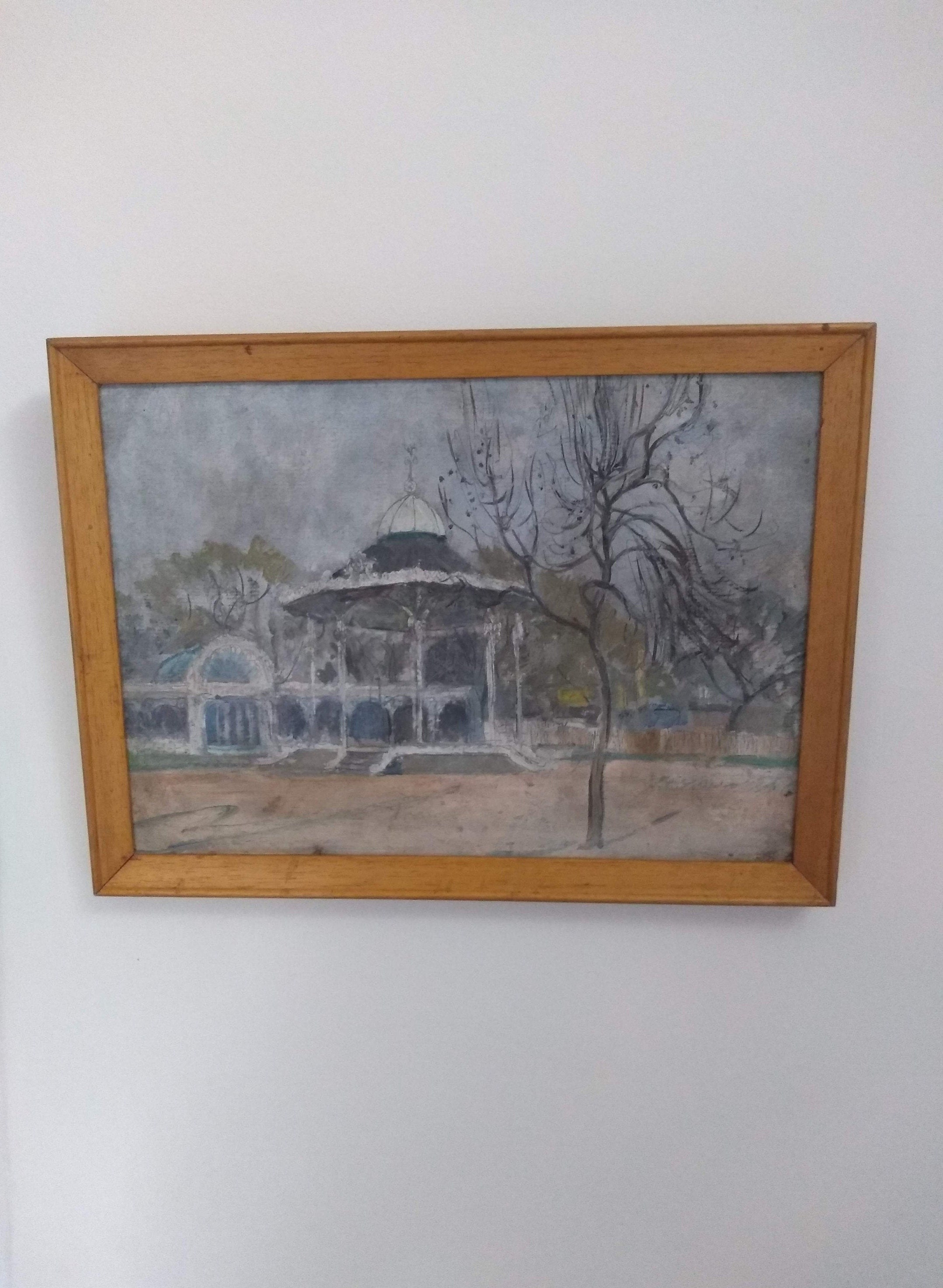 Vintage Hal Woolf 1902-1962 Painting of Bandstand and - Etsy UK