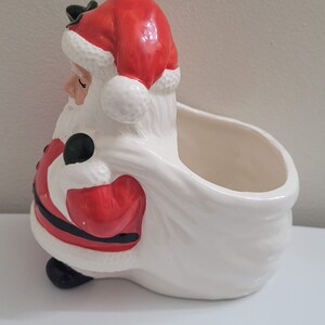Lefton Christmas Santa Planter X-H7058 - Etsy