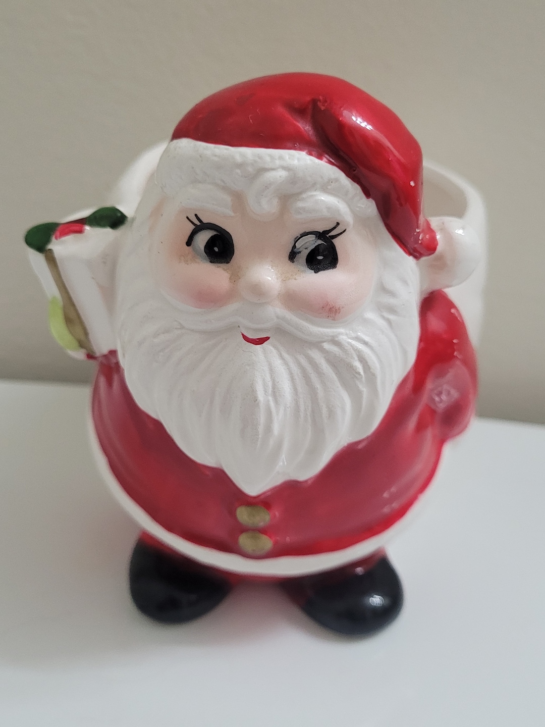 Inarco Christmas Santa Planter E6613 FREE SHIPPING - Etsy