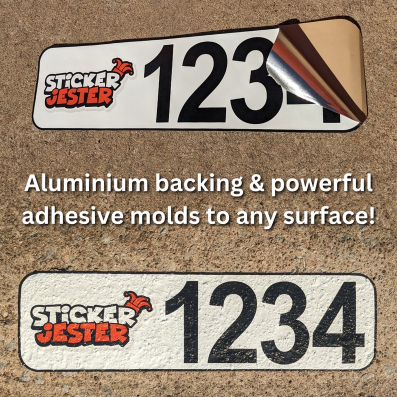 Missouri State Flag Curb Number Sticker Easy Application & Weatherproof ...