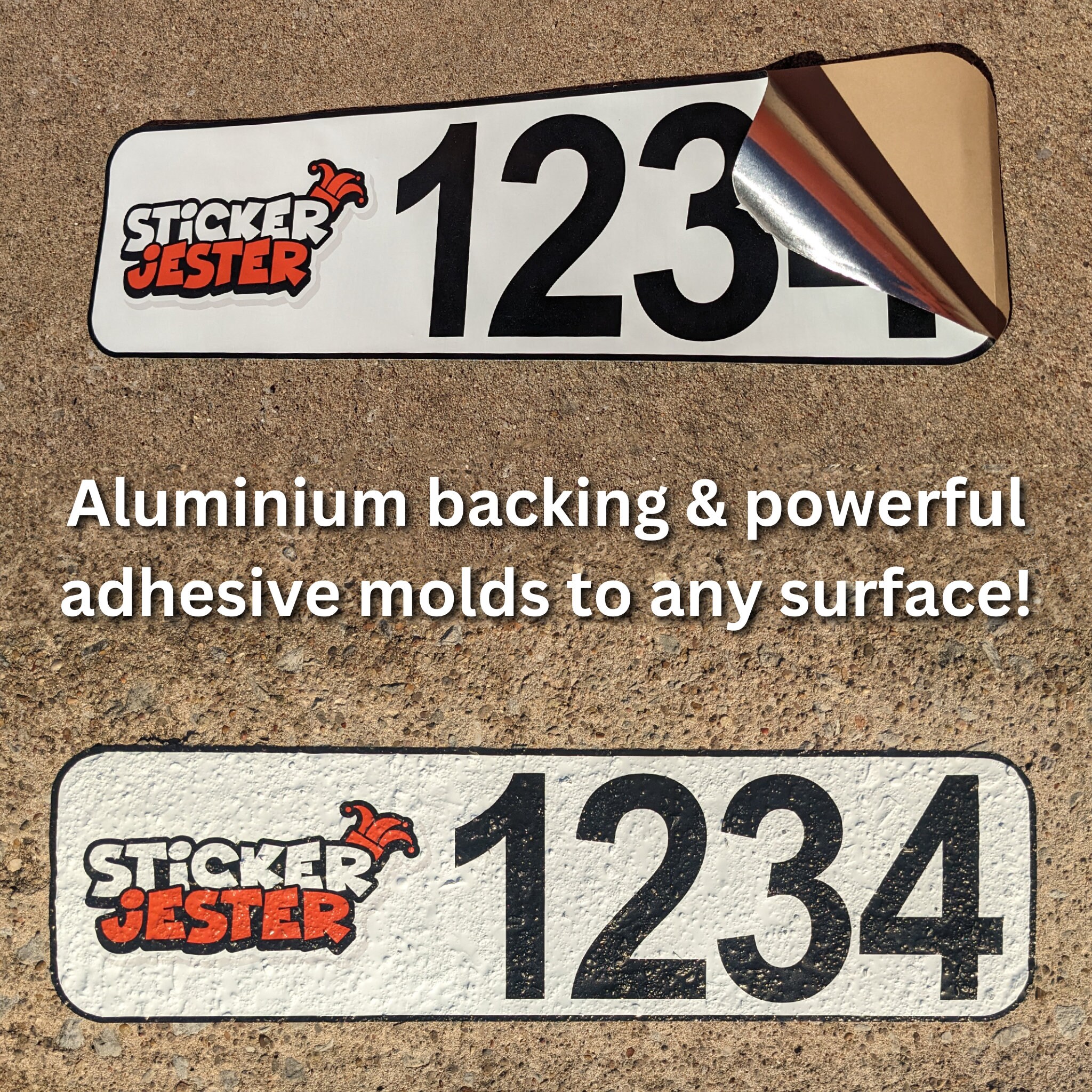 Missouri State Flag Curb Number Sticker - Easy Application ...