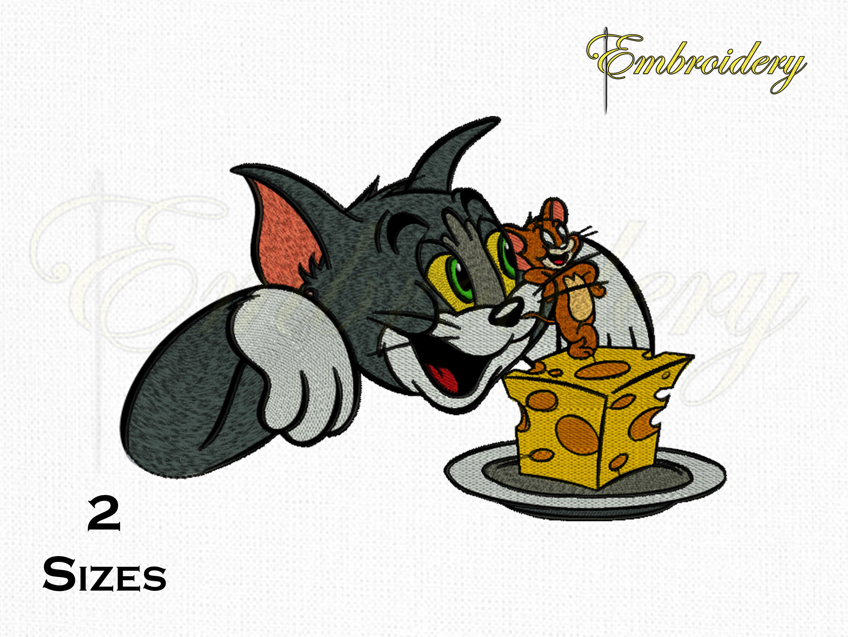 Tom And Jerry Machine Embroidery Design Embroidery Design | Etsy