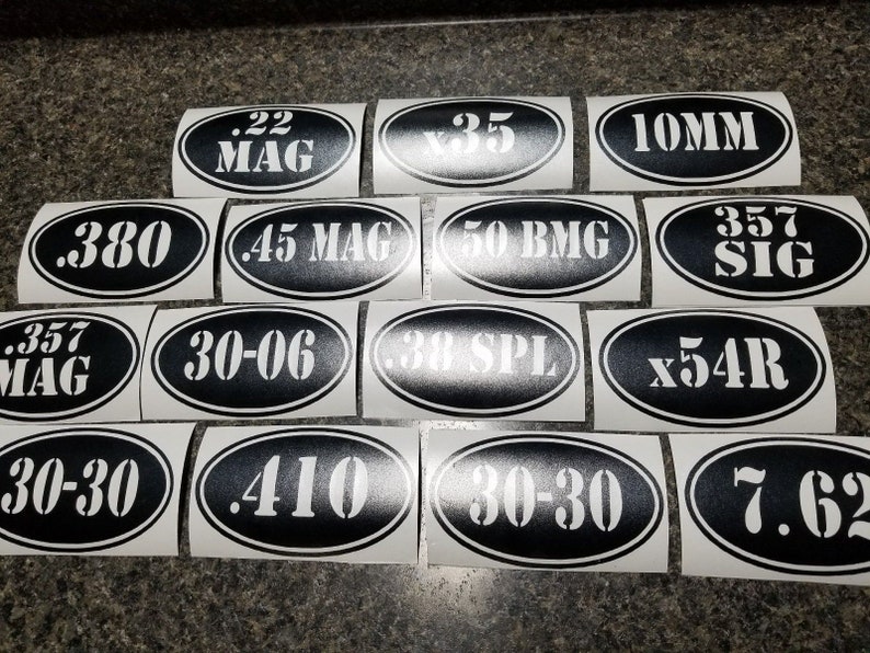 Ammo Box Gun Safe Stickers Rounds Mag Custom Guns and | Etsy