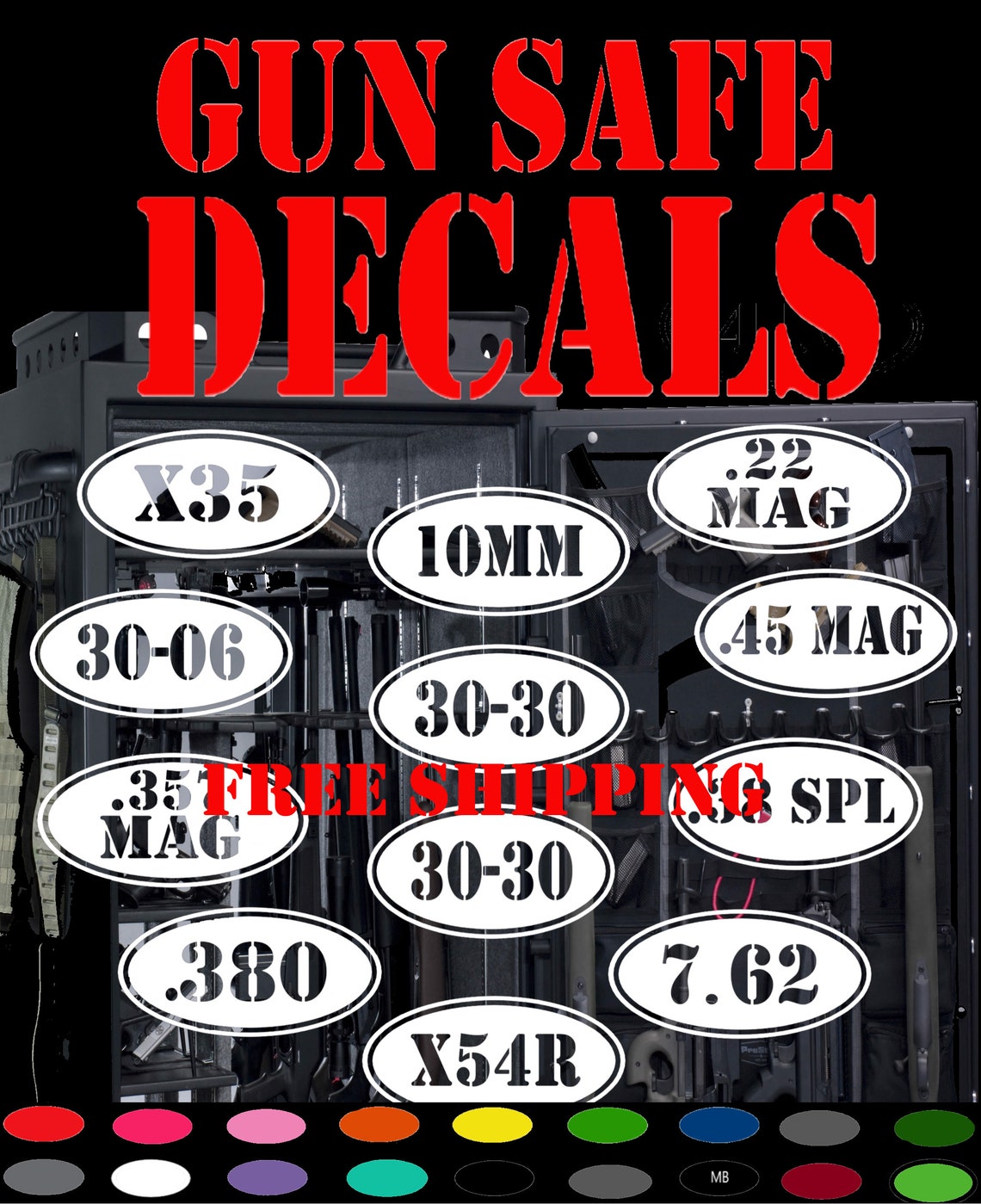 Ammo Box, Gun Safe Stickers, Rounds, Mag Custom Guns and Weapons ...