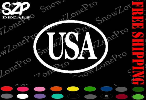 Proud to Be an American USA Vinyl Decal5 SZP DECALS Die | Etsy