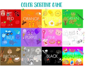 Color Matching Star Colors Printable File Folder Game PDF Download ...