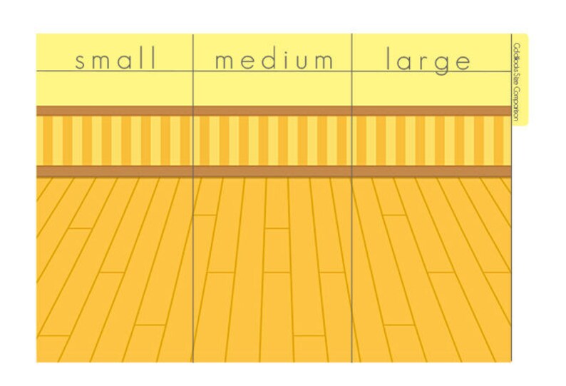 GOLDILOCKS SIZE Comparison File Folder Game Printable - Downloadable ...