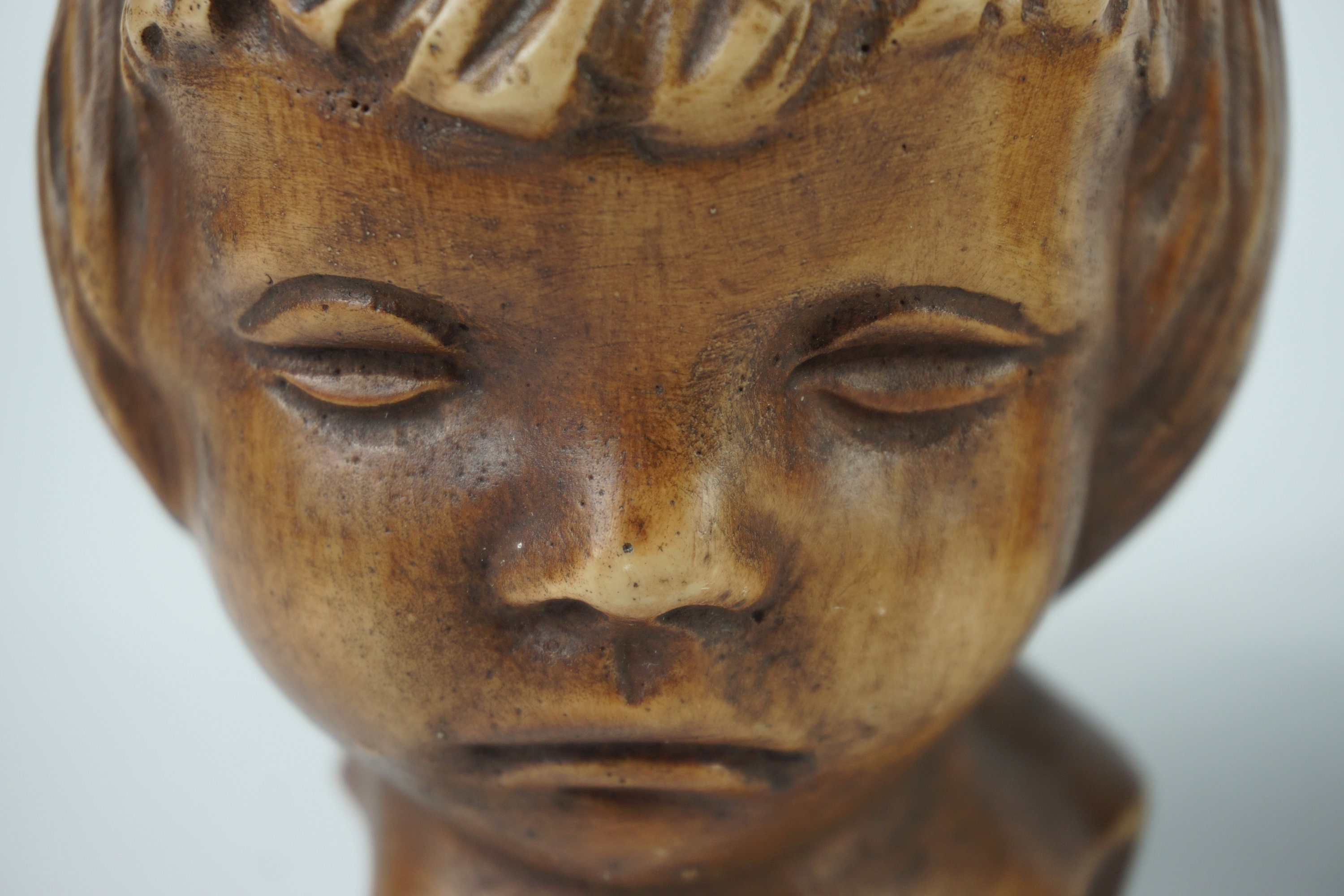 Art Objects Art & Collectibles Vintage Girl And Boy Bust statue Busts ...