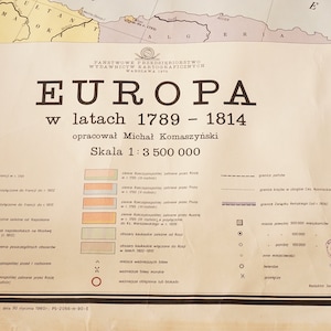 Old Very Big Wall Map, 70,9"x 47,2", 180 Cm X 120 Cm, Historical Map ...