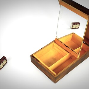 Grooming Wooden Box With Mirror, Wooden Shaving Box With Mirror, Wooden ...