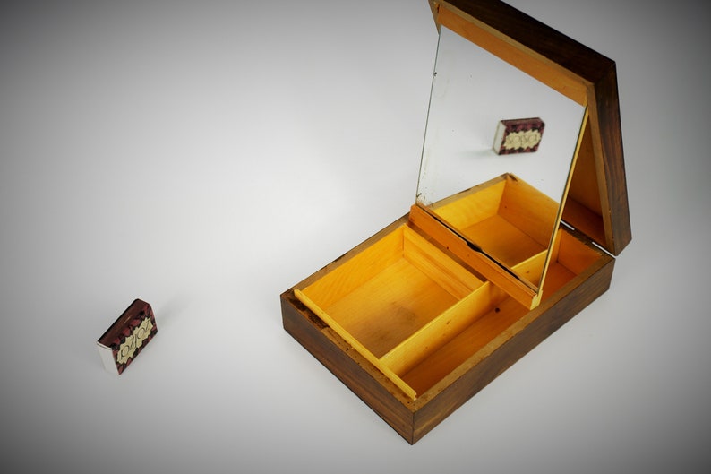 Grooming Wooden Box With Mirror Wooden Shaving Box With - Etsy