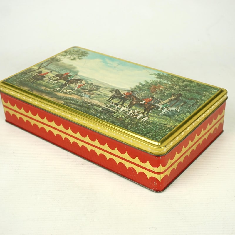 Old Tin Box - Etsy