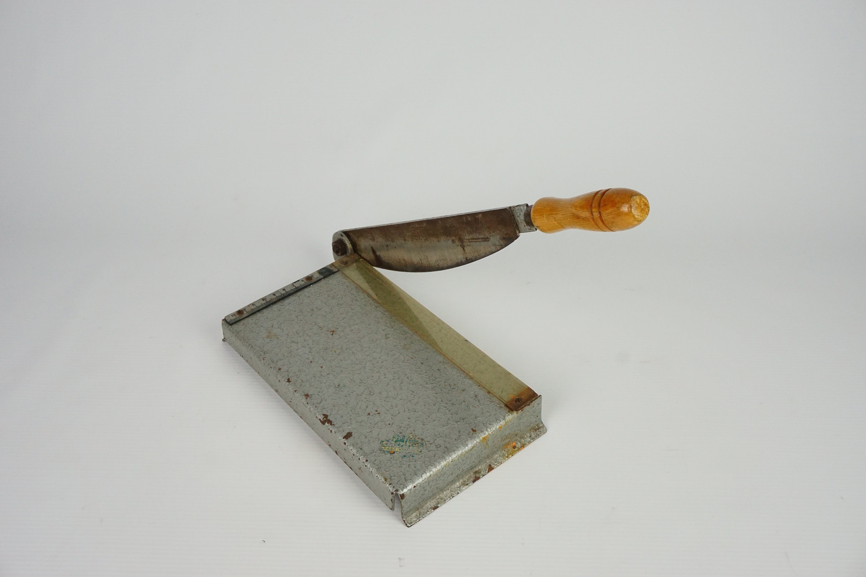 Vintage Ingento Paper Cutter, Heavy Guillotine Paper Cutter Photo, Old ...