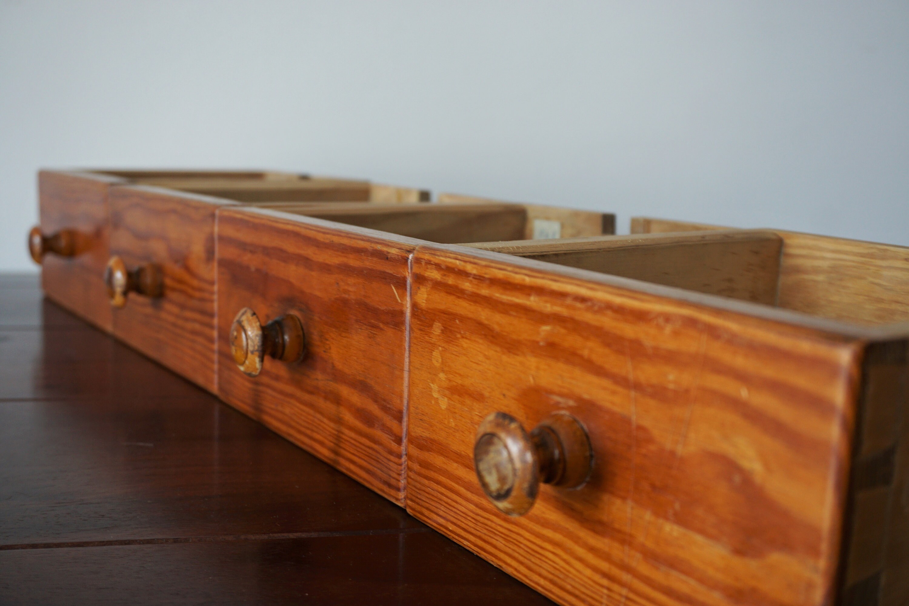 Set of 4 Pieces Wooden Drawers Vintage Wooden Drawers - Etsy UK
