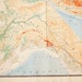 Old Very Big Wall Map, 80,7"x 67,7", 205 Cm X 172 Cm, Vintage United ...