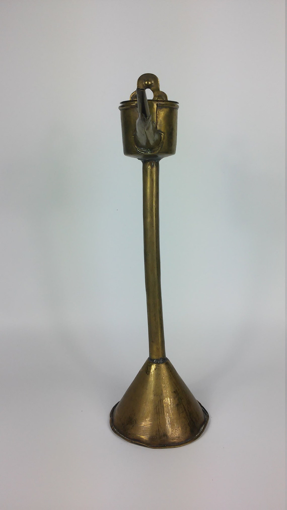 Very High Antique Dutch Snotneus Brass Spout Kerosene Lamp | Etsy