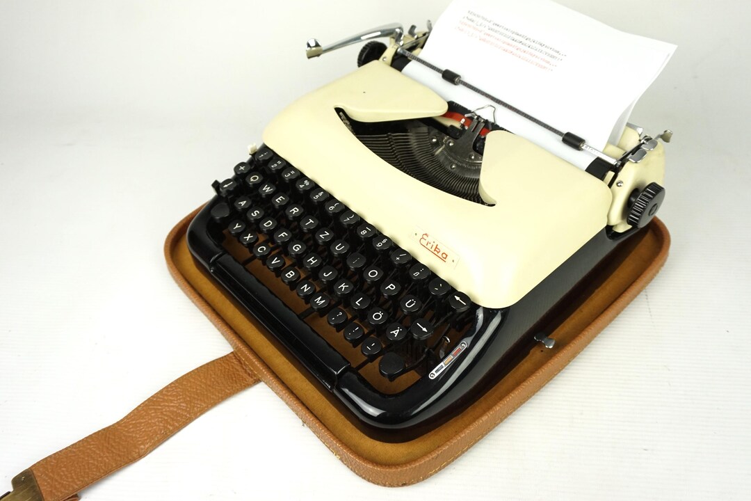 Working Typewriter ERIKA Type 10, German Working Typewriter With ...