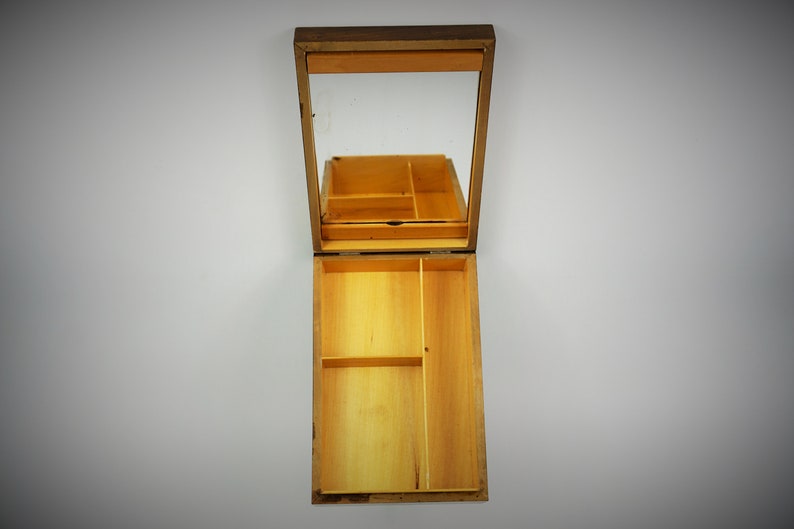 Grooming Wooden Box With Mirror Wooden Shaving Box With - Etsy