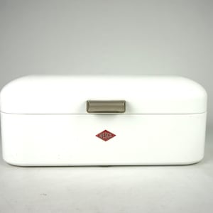 Vintage Enamel Bread Bin, Emaille Broodtrommel, Enamel Bread Box, Bread ...