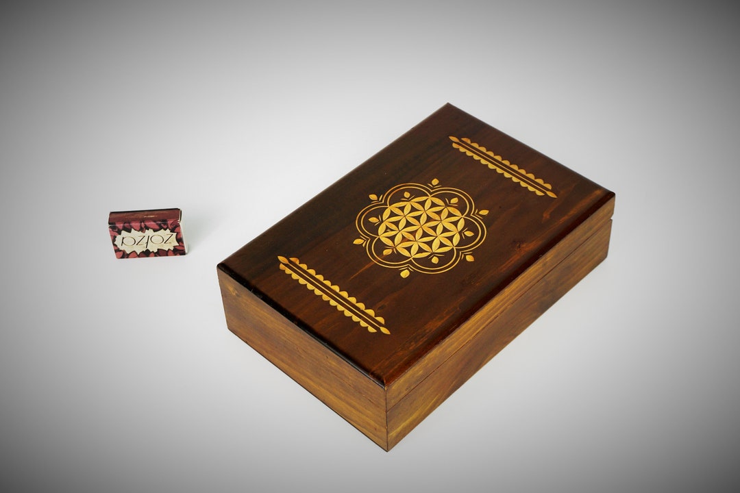 Grooming Wooden Box With Mirror, Wooden Shaving Box With Mirror, Wooden ...