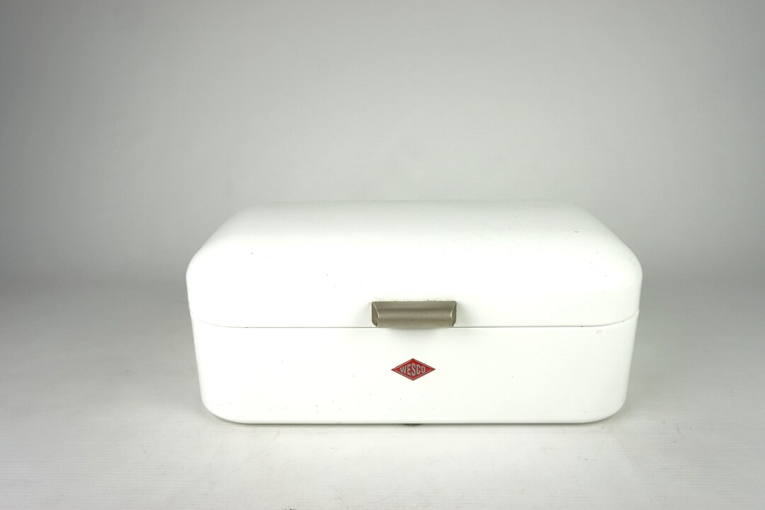 Vintage Enamel Bread Bin, Emaille Broodtrommel, Enamel Bread Box, Bread ...