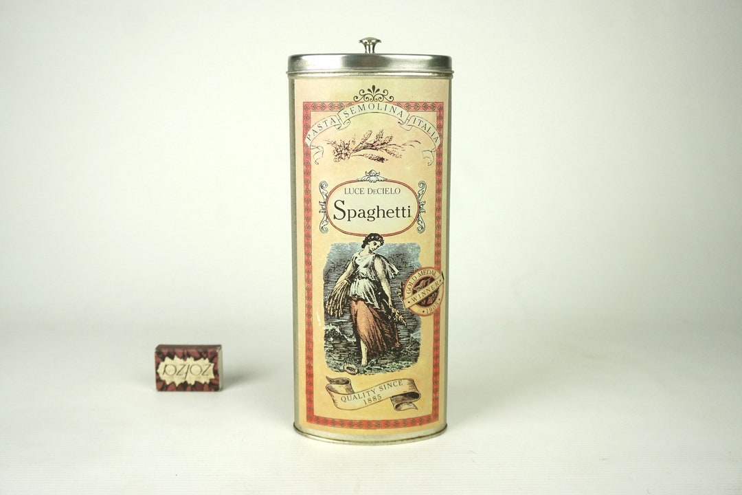 Old Tin Box, Antique Colorful Box, Vintage Metal Container, Vintage Tin ...