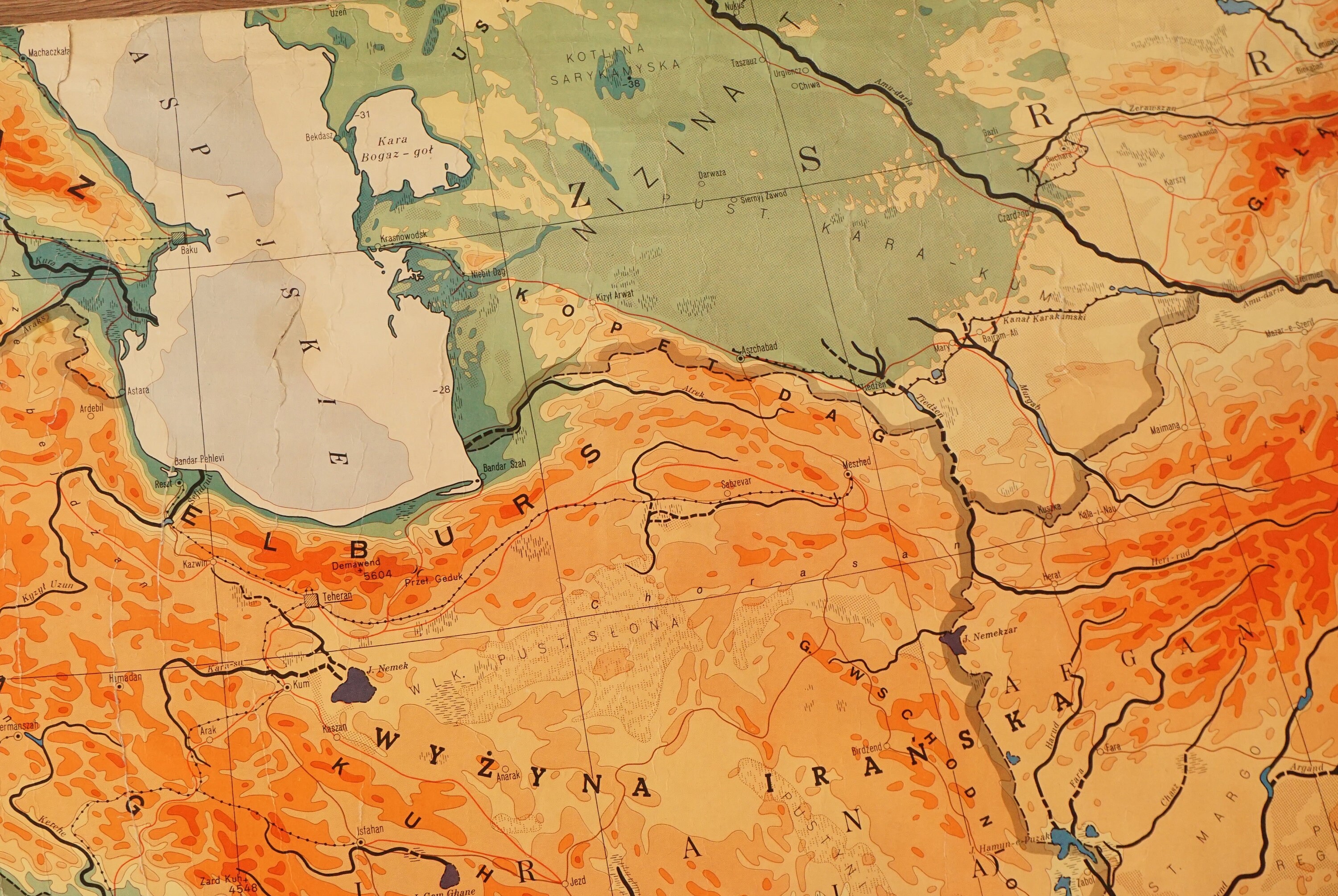 Old Very Big Wall Map 807x 677 205 Cm X 172 - Etsy