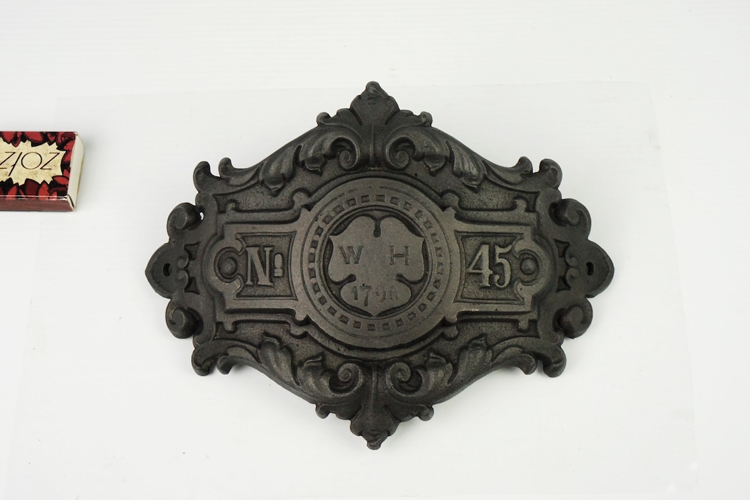 Vintage German Cast Iron Stove Decoration, Antique Ornate, Very Old ...