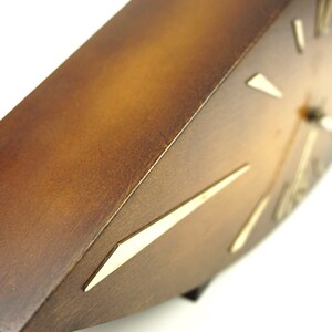 Rare Clock in the Mid Century Wood, Efficient Clock Vesna, Art Deco ...