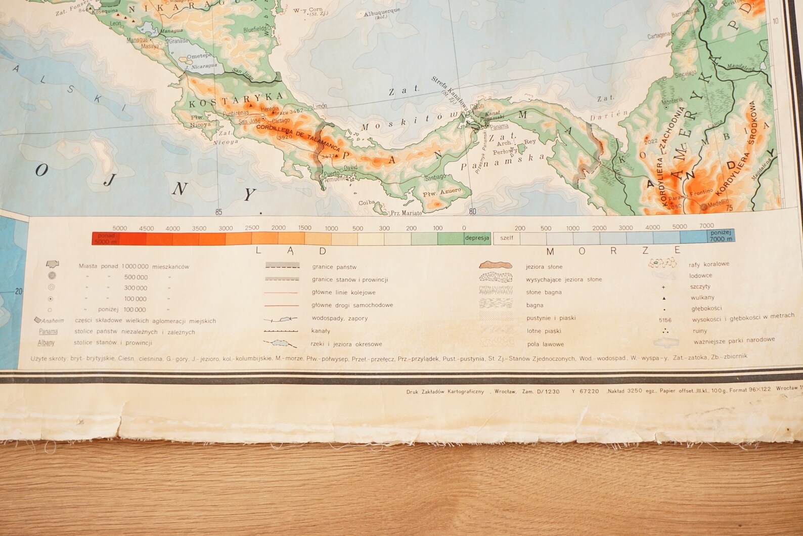 Old Very Big Wall Map 807x 677 205 Cm X 172 - Etsy