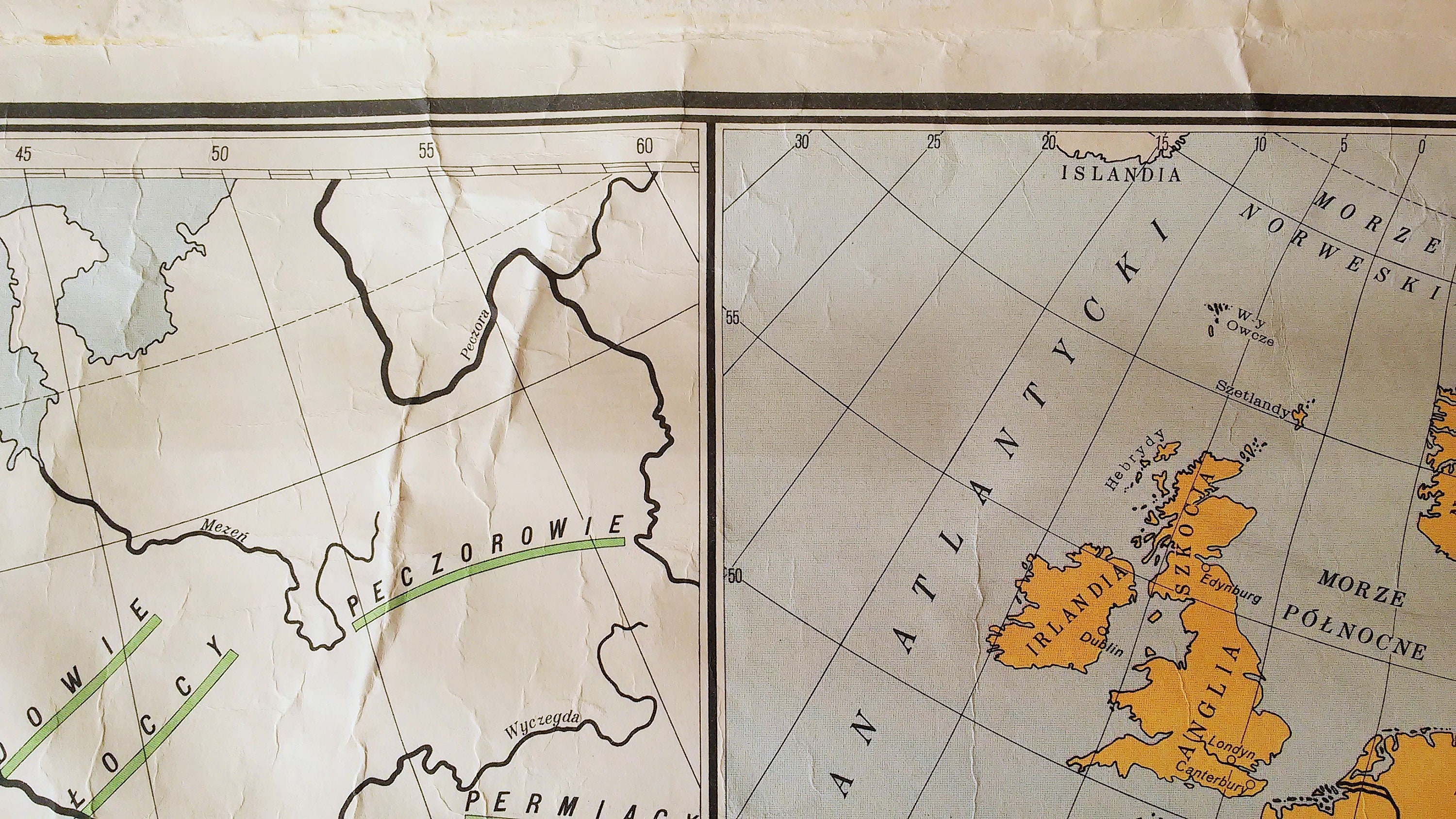 Old Very Big Map 69x 46 175 Cm X 117 Cm - Etsy