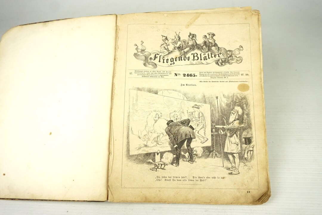 Flying Leaves German Weekly Humor Magazine Early 20th Century, German ...