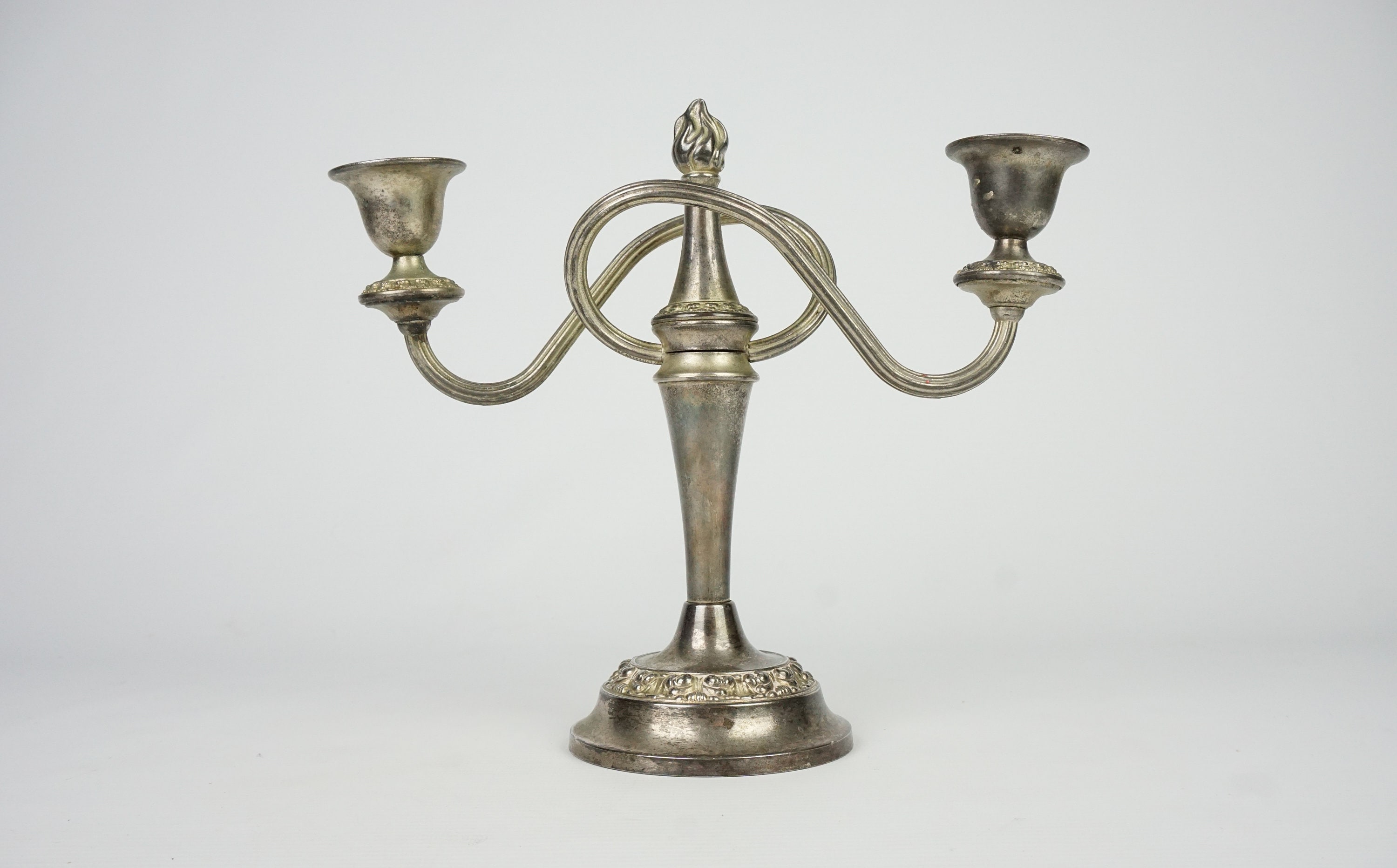 Vintage Lanthe Silver Plated Two Branch Candelabra Made in - Etsy