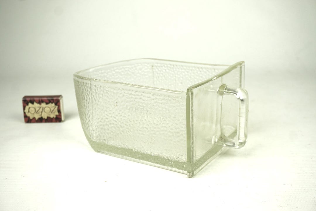 Large Glass Scoop for Hoosier Cabinet, Poncet Glass Grater for Kitchen ...